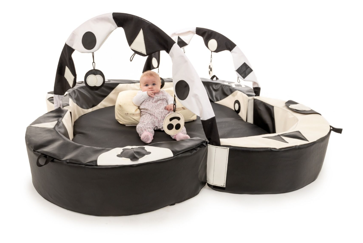 Early Years Soft Play Crescent Ring Super Set Black & White – Classroom ...