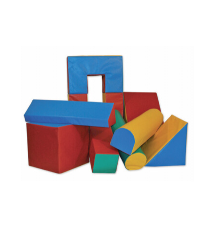 Early Years Soft Play Giant Construction Block Set (11 Pieces ...