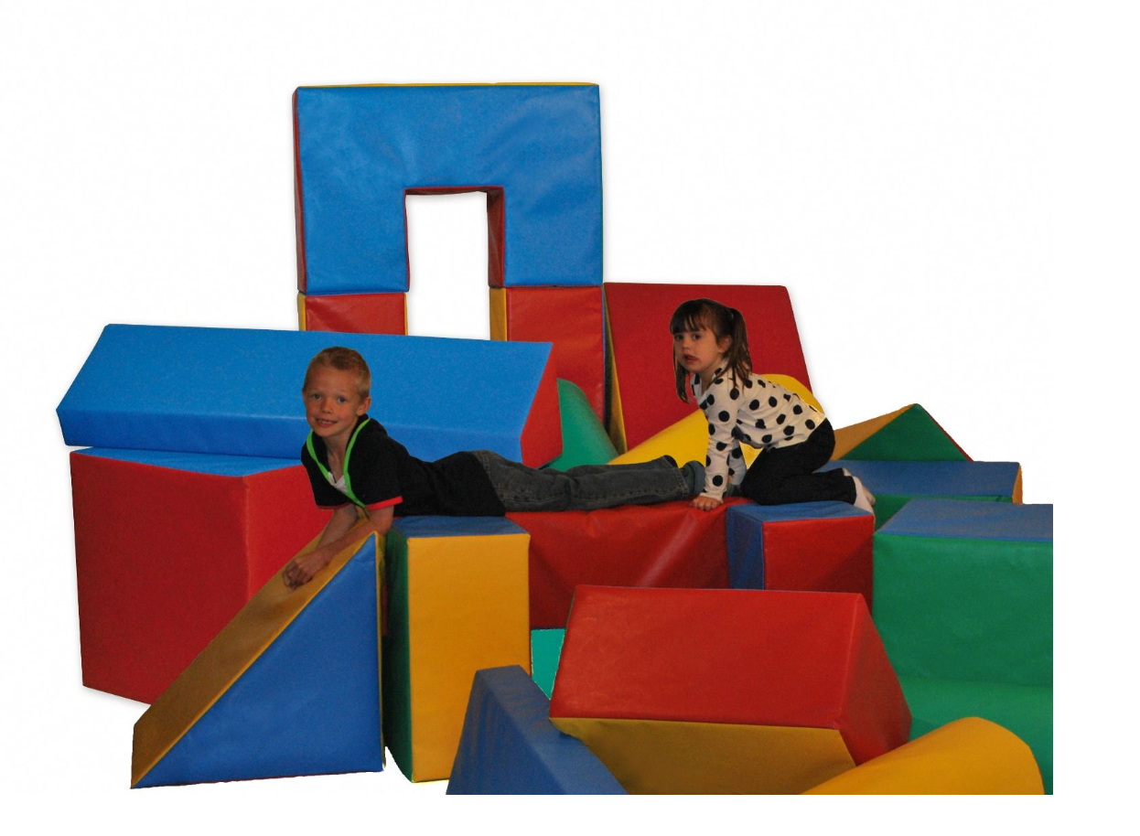 Early Years Soft Play Giant Construction Block Set (11 Pieces ...