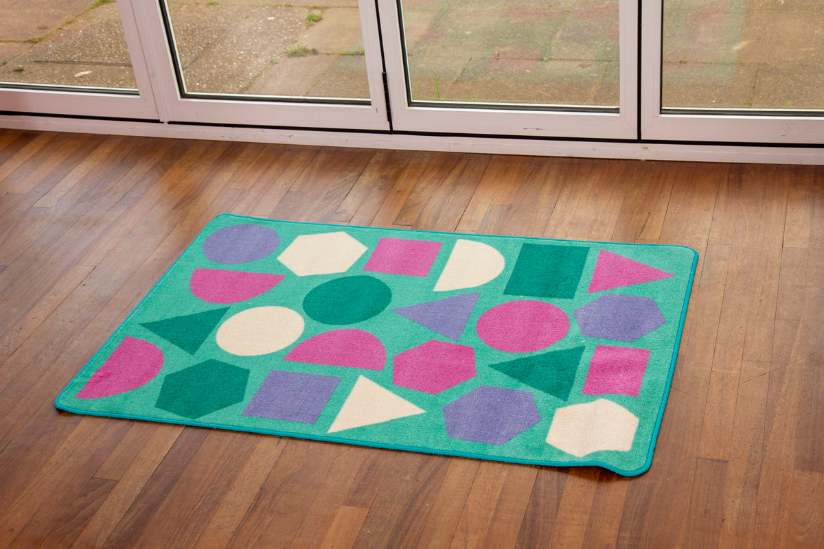 Kinder™ Pastel Geometric Nursery Rug – Classroom Direct