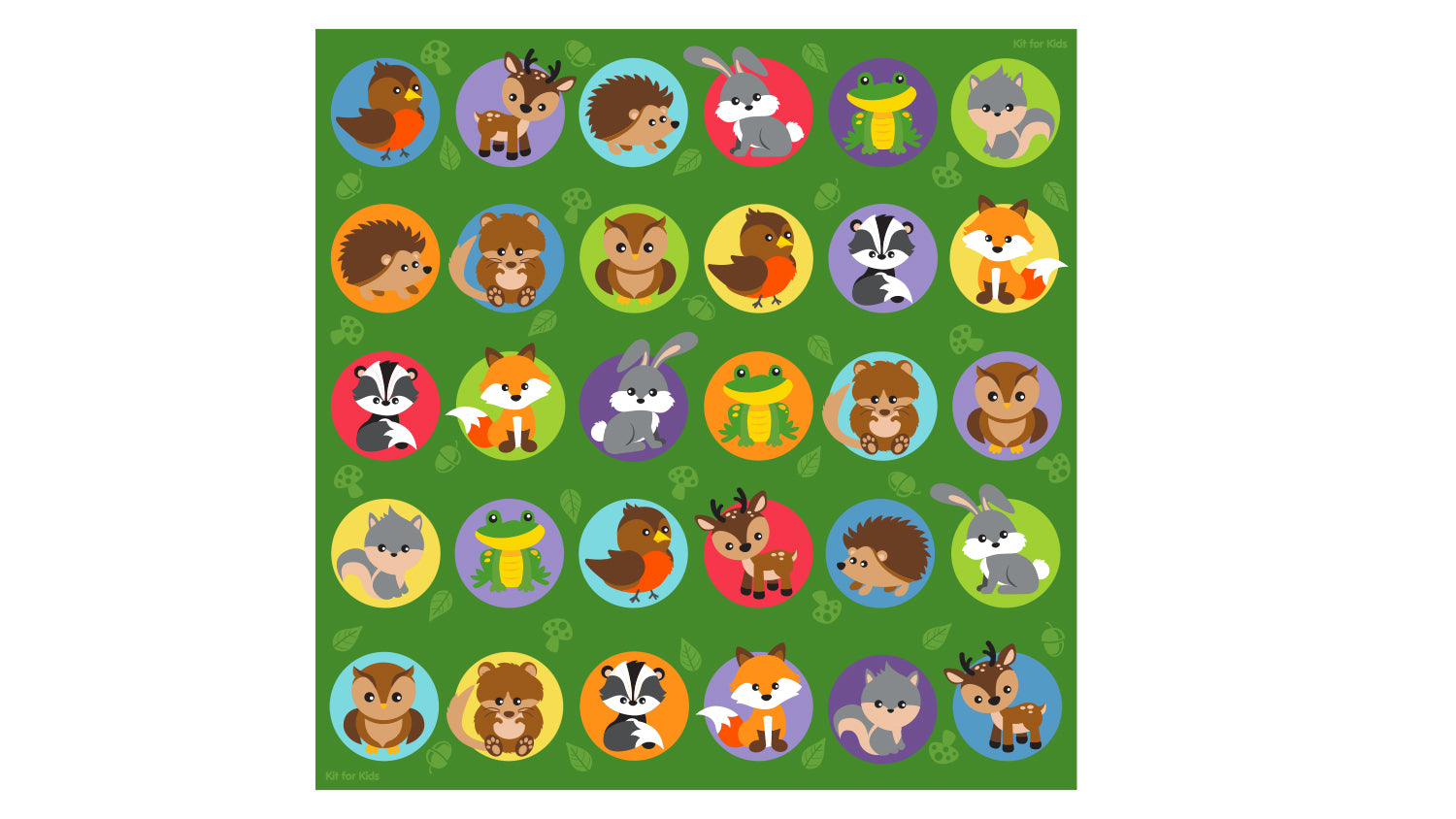 Woodland Animals Placement Carpet – Classroom Direct