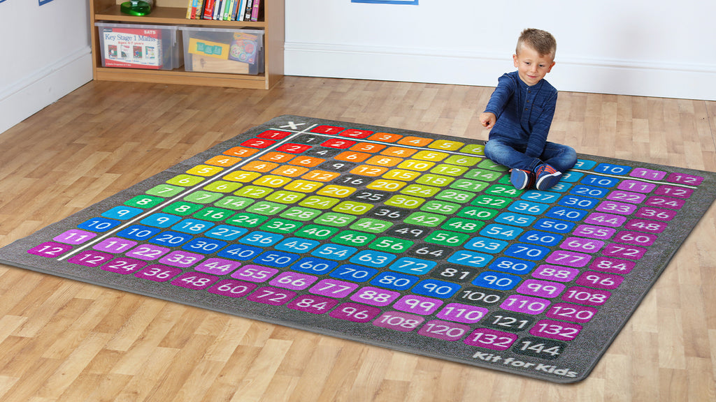 100 Square Multiplication Grid Carpet – Classroom Direct