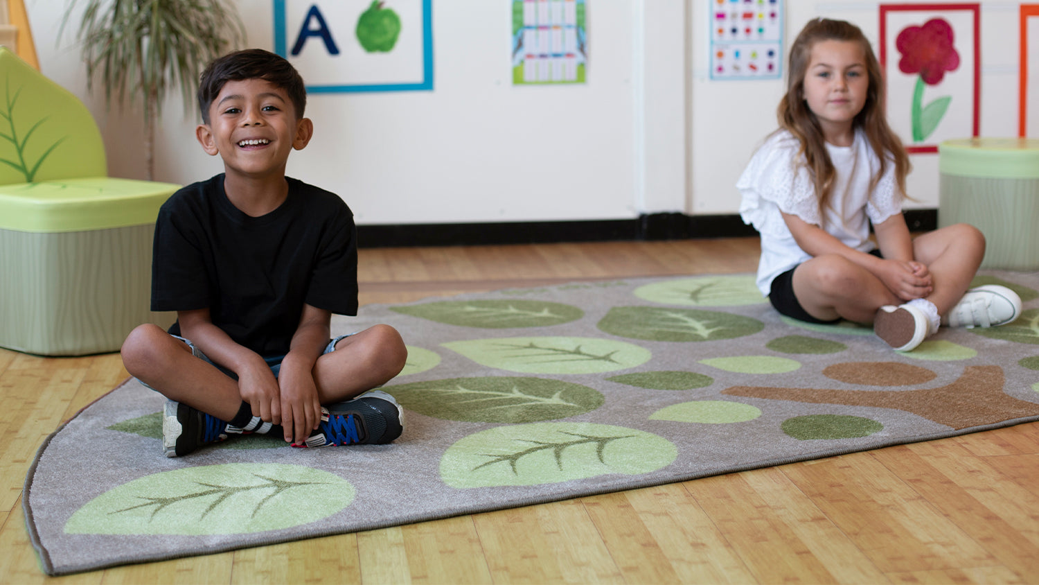 Natural World™ Semi-Circle Placement Carpet Schools – Classroom Direct