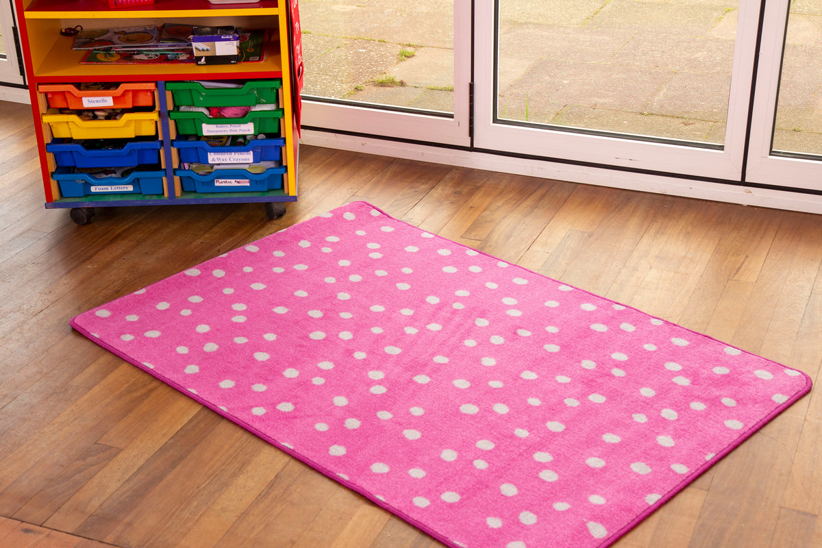 Kinder™ Small Spot Rug - Pink – Classroom Direct