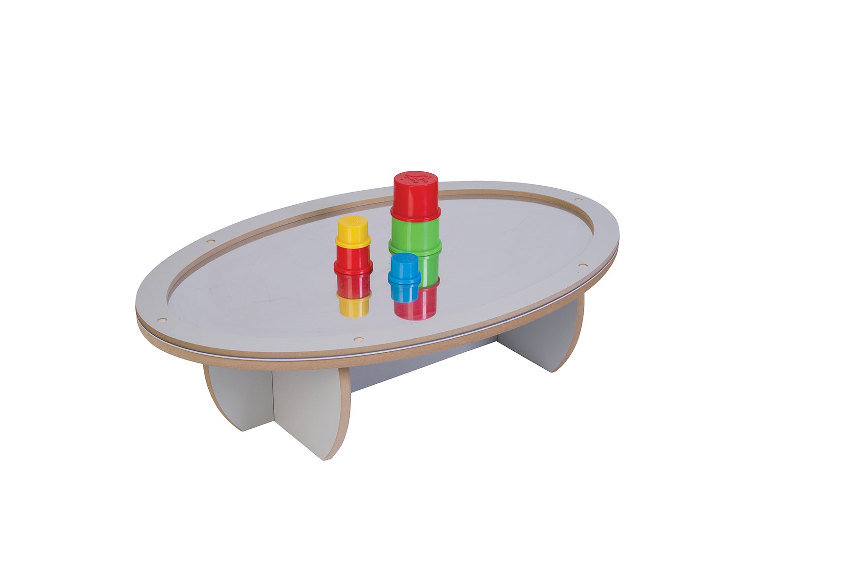 Low Oval Mirrored Table – Classroom Direct