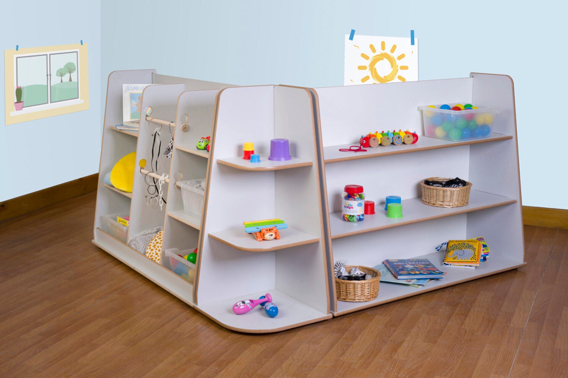 Free Standing Loose Parts and Shelving Set – Classroom Direct