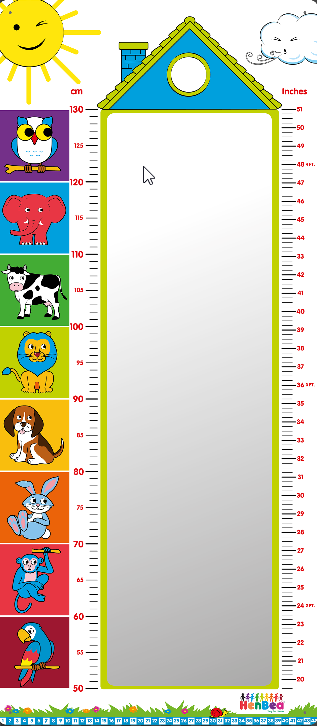 Height Chart Mirror - Educational Classroom Mirrors – Classroom Direct