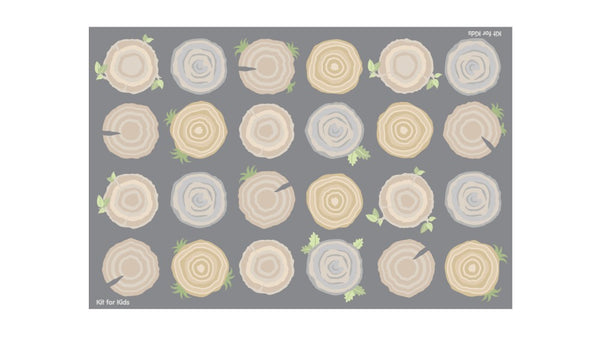 Early Years Natural World Tree Stump Placement Floor Carpet for School ...