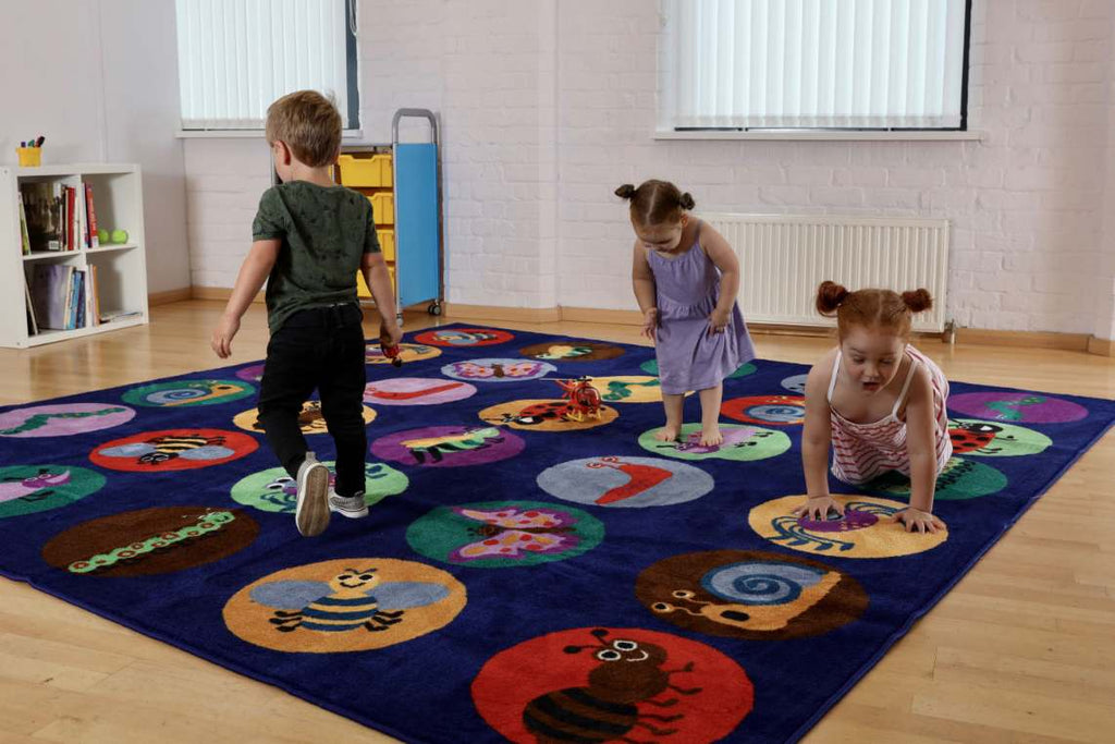 Kinder™ Mini Beasts Classroom Carpet 3 x 3 metre – Classroom Direct