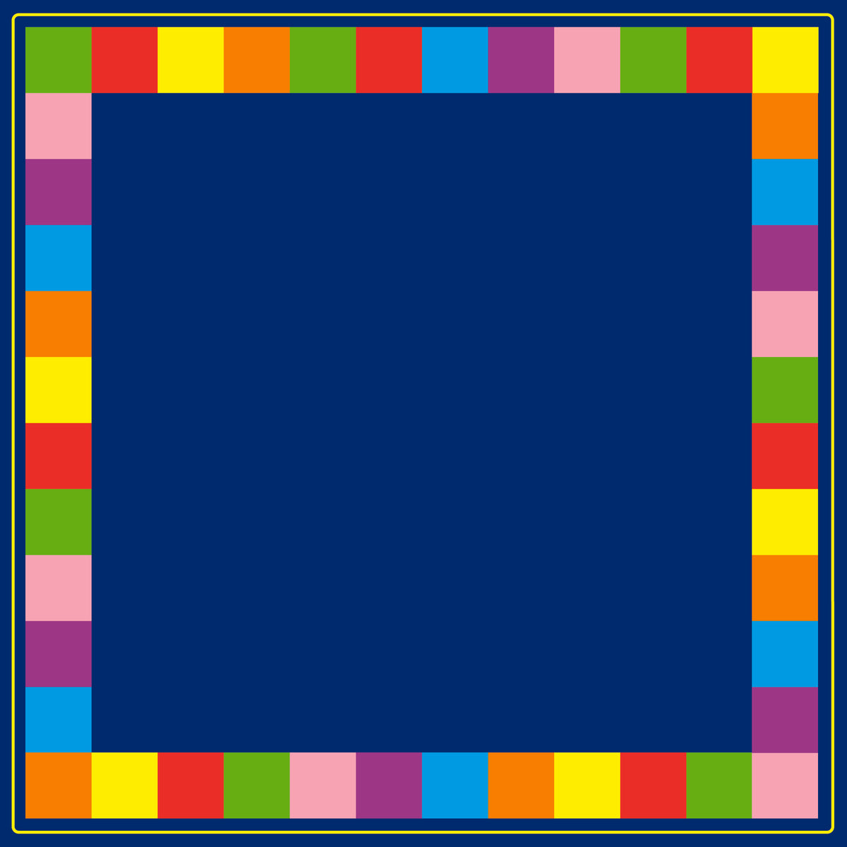 KinderColour™ Rainbow Edge Play Classroom Rug 3 x 3 metre – Classroom ...