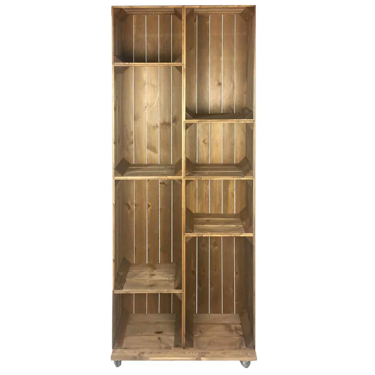 Mobile Crate Display Unit - Rustic Brown – Classroom Direct