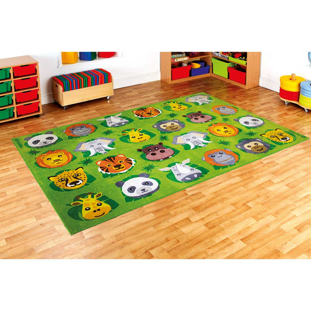 Zoo Conservation™ Large Placement Carpet For Schools 3x3m – Classroom ...