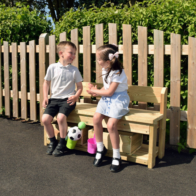 Outdoor Storage Buddy Bench – Classroom Direct