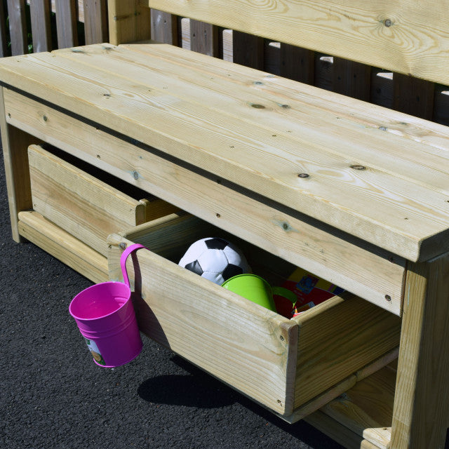 Outdoor Storage Buddy Bench – Classroom Direct