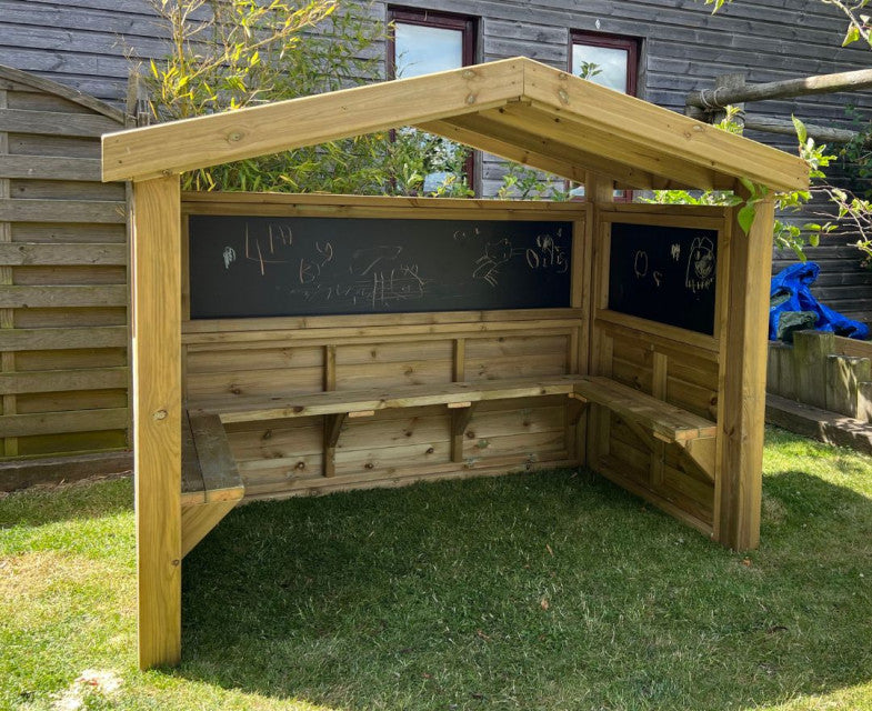 Outdoor Mark Making Hut – Classroom Direct