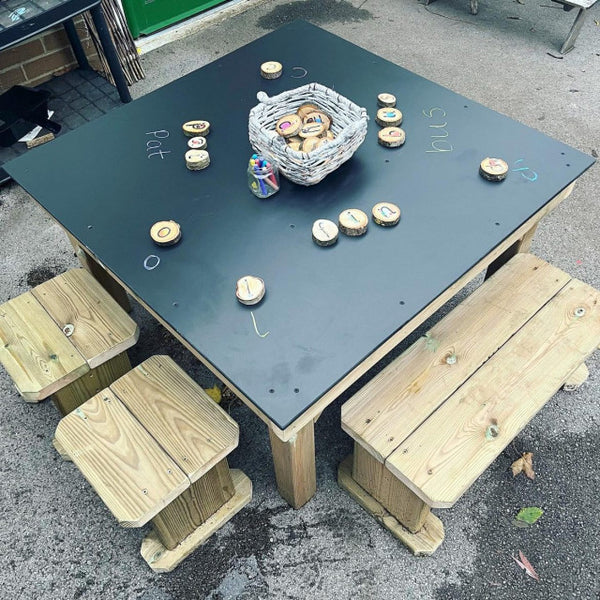 Mark Making Table with Seating for EYFS – Classroom Direct