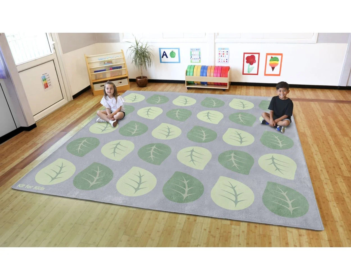 Early Years Natural World Leaf Placement Floor Carpet for Schools & Cl ...