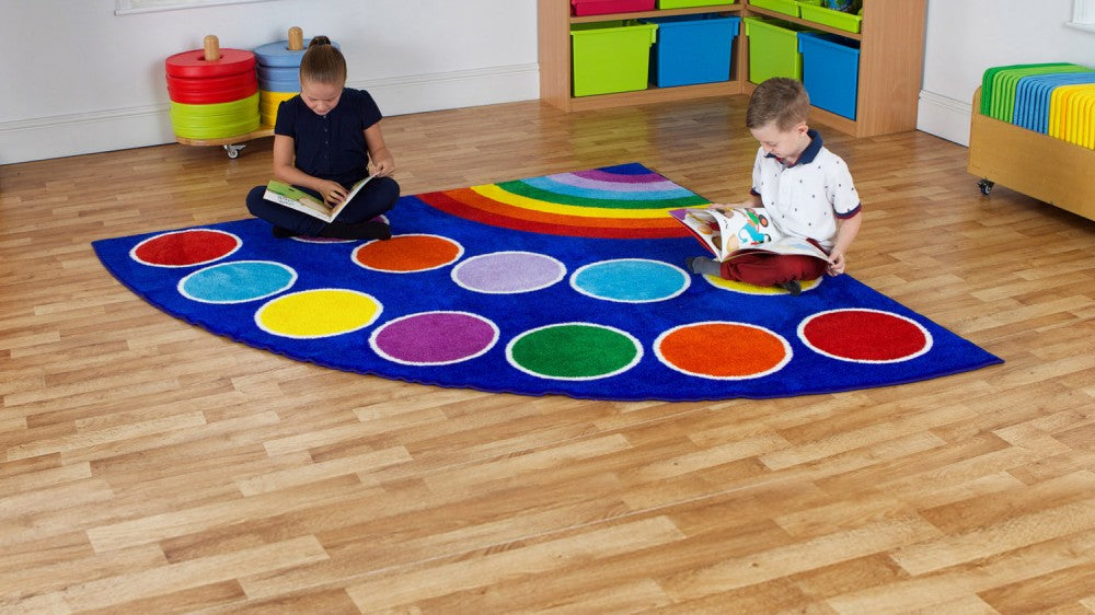 Rainbow™ Corner Placement Carpet For Schools 2000 x 2000mm corner ...