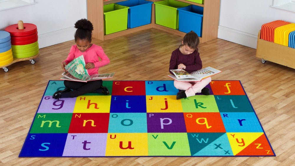 Rainbow™ Alphabet Carpet For Schools 2x1.5m – Classroom Direct