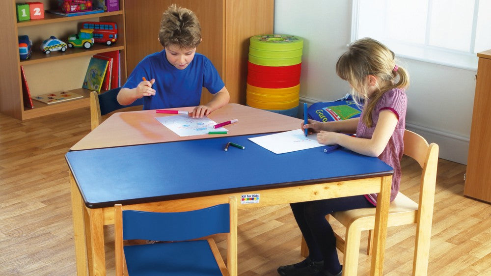 Tuf Class™ Rectangular Table Blue For Schools – Classroom Direct