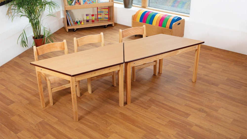 Tuf Class™ Trapezoidal Table Beech For Schools – Classroom Direct