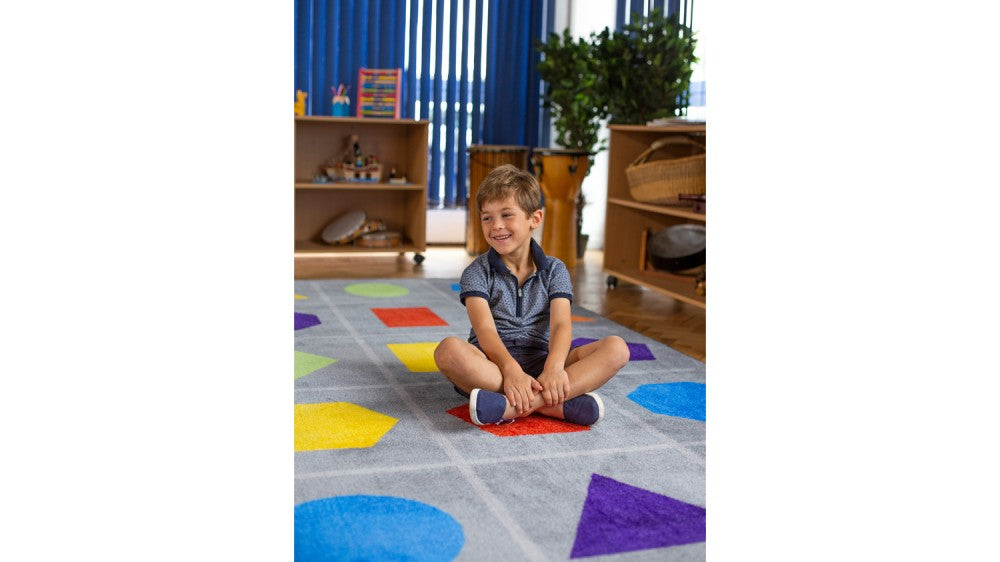 Geometric Shapes Carpet – Classroom Direct